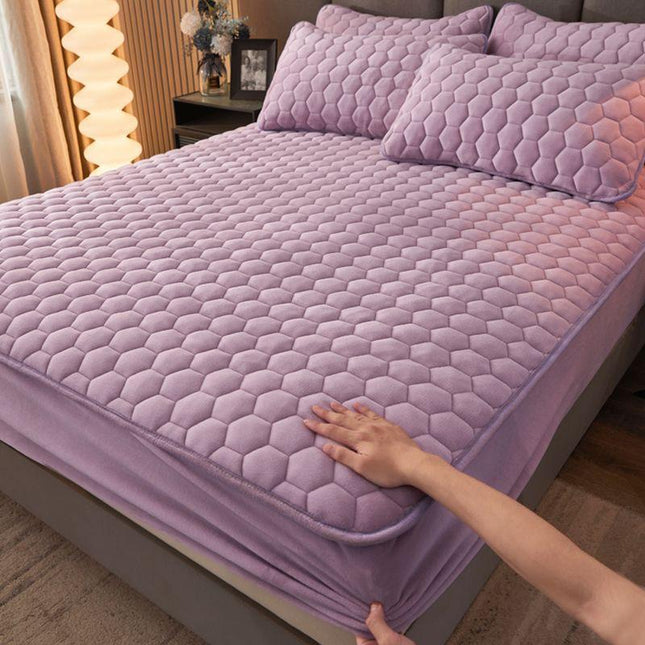 Husa / Topper cu elastic + 2 fețe de pernă – DerCasa